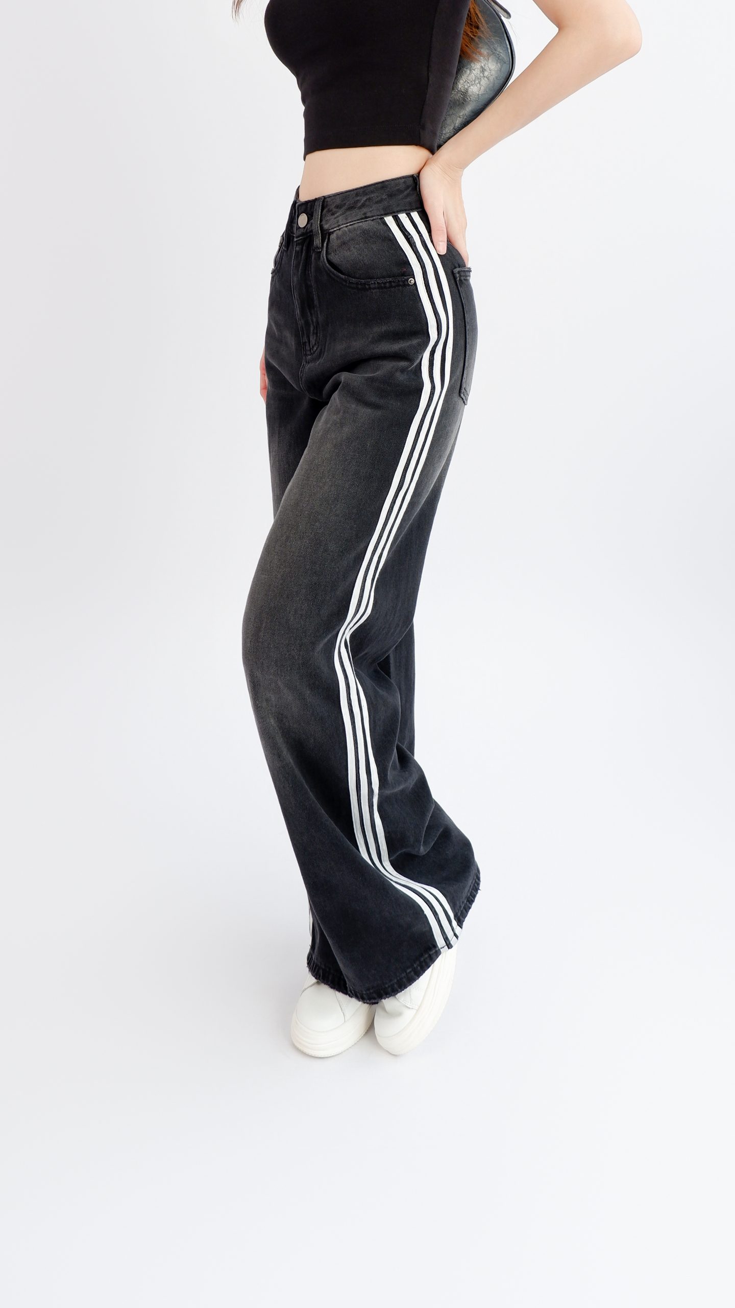 DENIM TRACK PANT - Mii Korea Concept Store Sdn Bhd